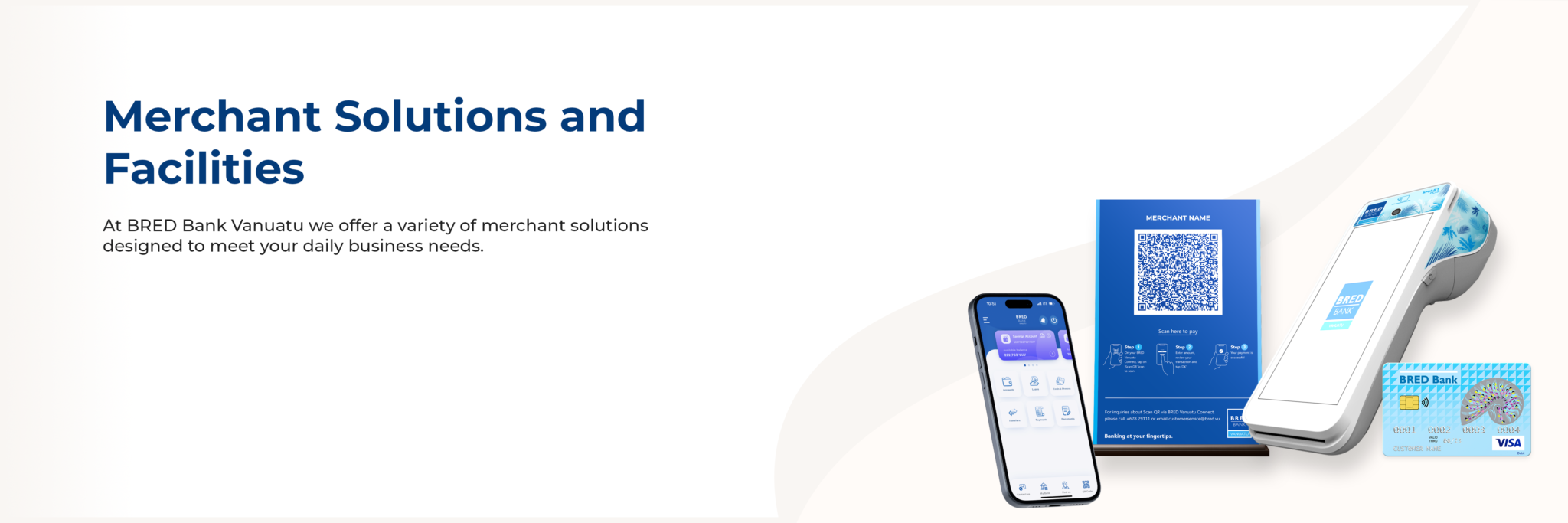 Merchant solutions and facilities | Bred Bank Vanuatu